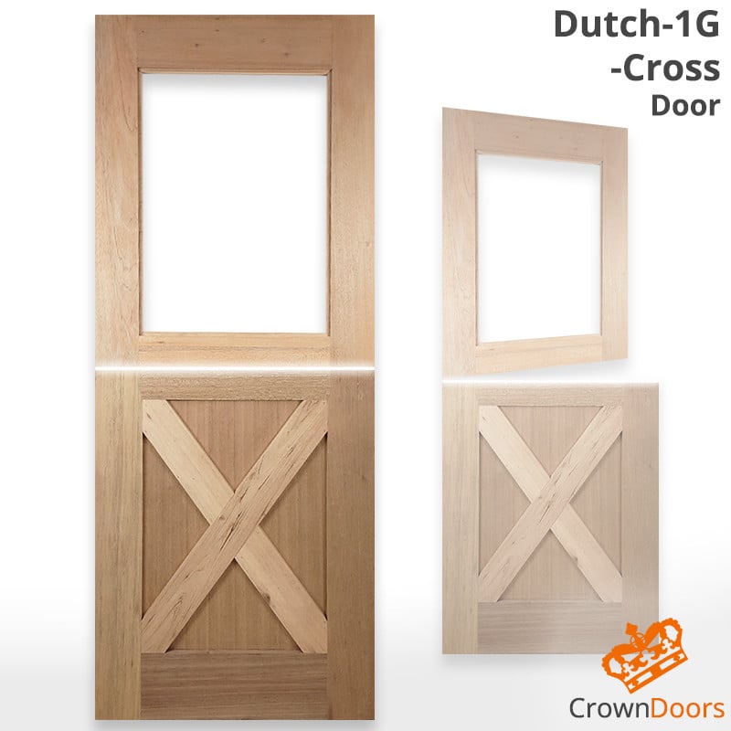 Dutch-1G-Cross Internal Door - Unglazed | AMS Doors