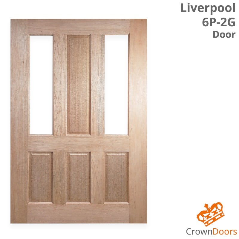 Liverpool 6P-2G Entrance Door - Unglazed | AMS Doors
